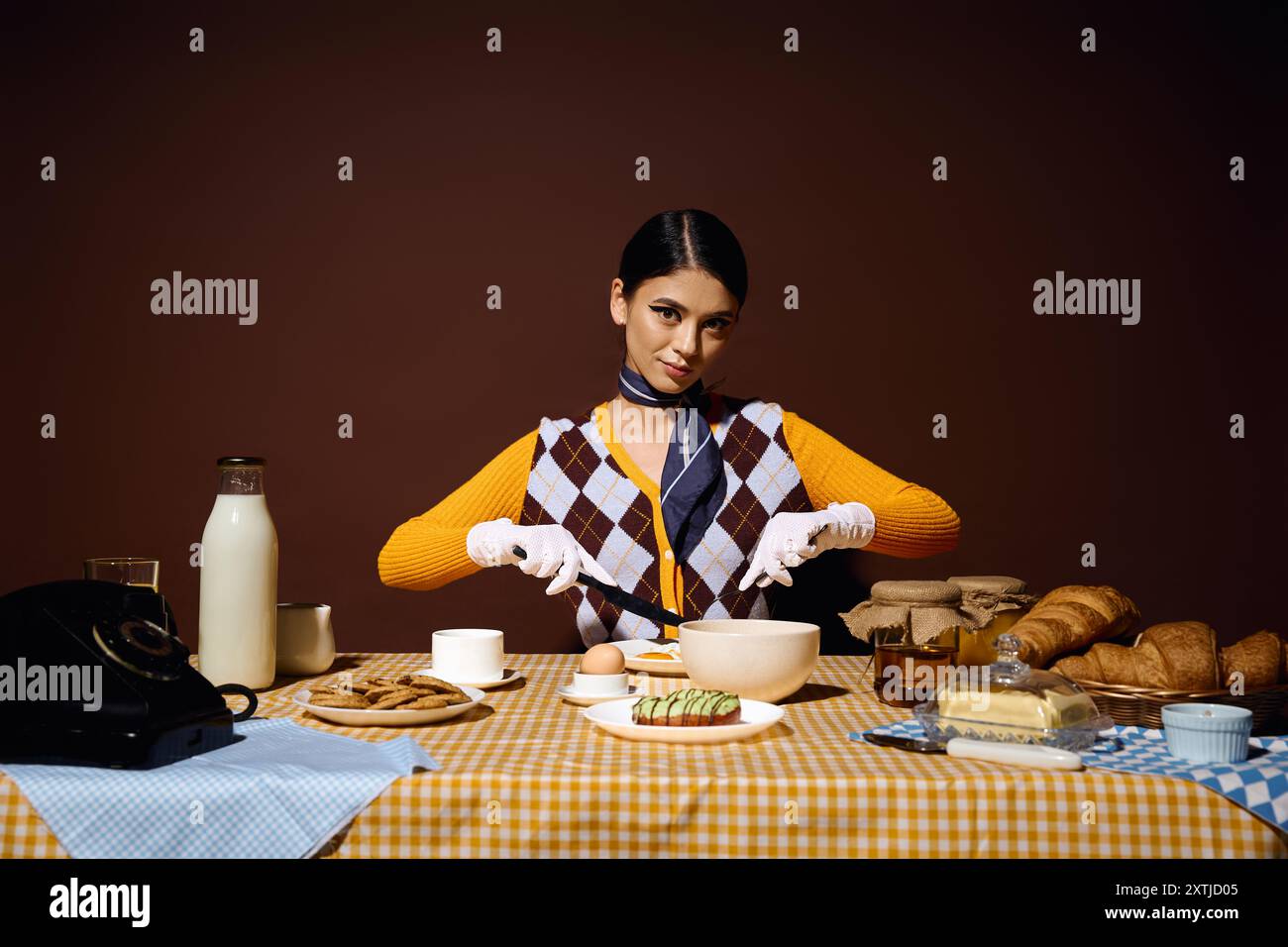 Stylish breakfast setting hi-res stock photography and images - Alamy