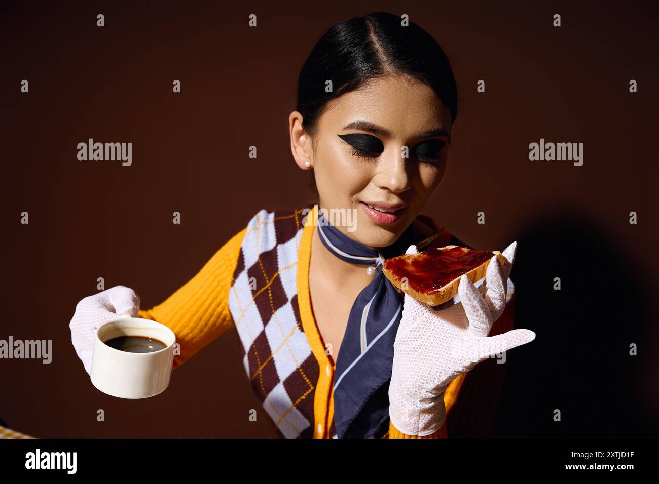 Toast beautiful young woman taste hi-res stock photography and images ...