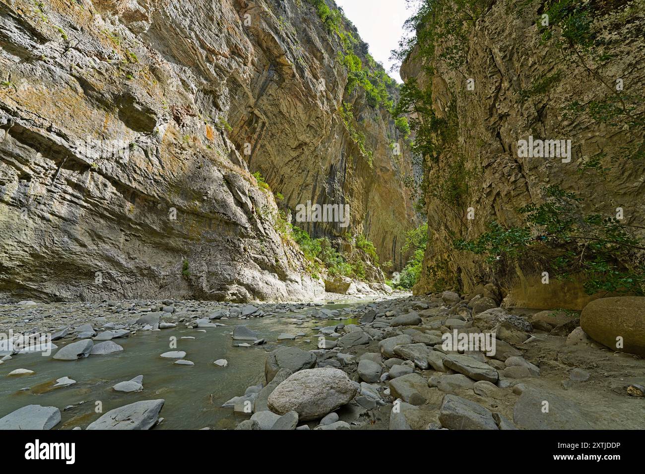 Inside impressions of the Lengarica canyon Stock Photo - Alamy