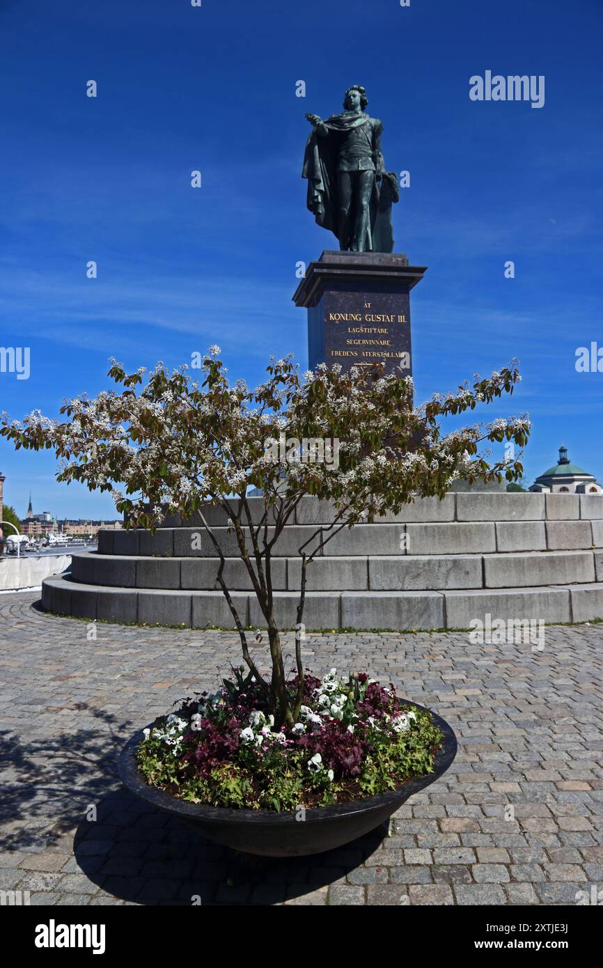 Statue of Konung Gustaf III, Stockholm Stock Photo - Alamy
