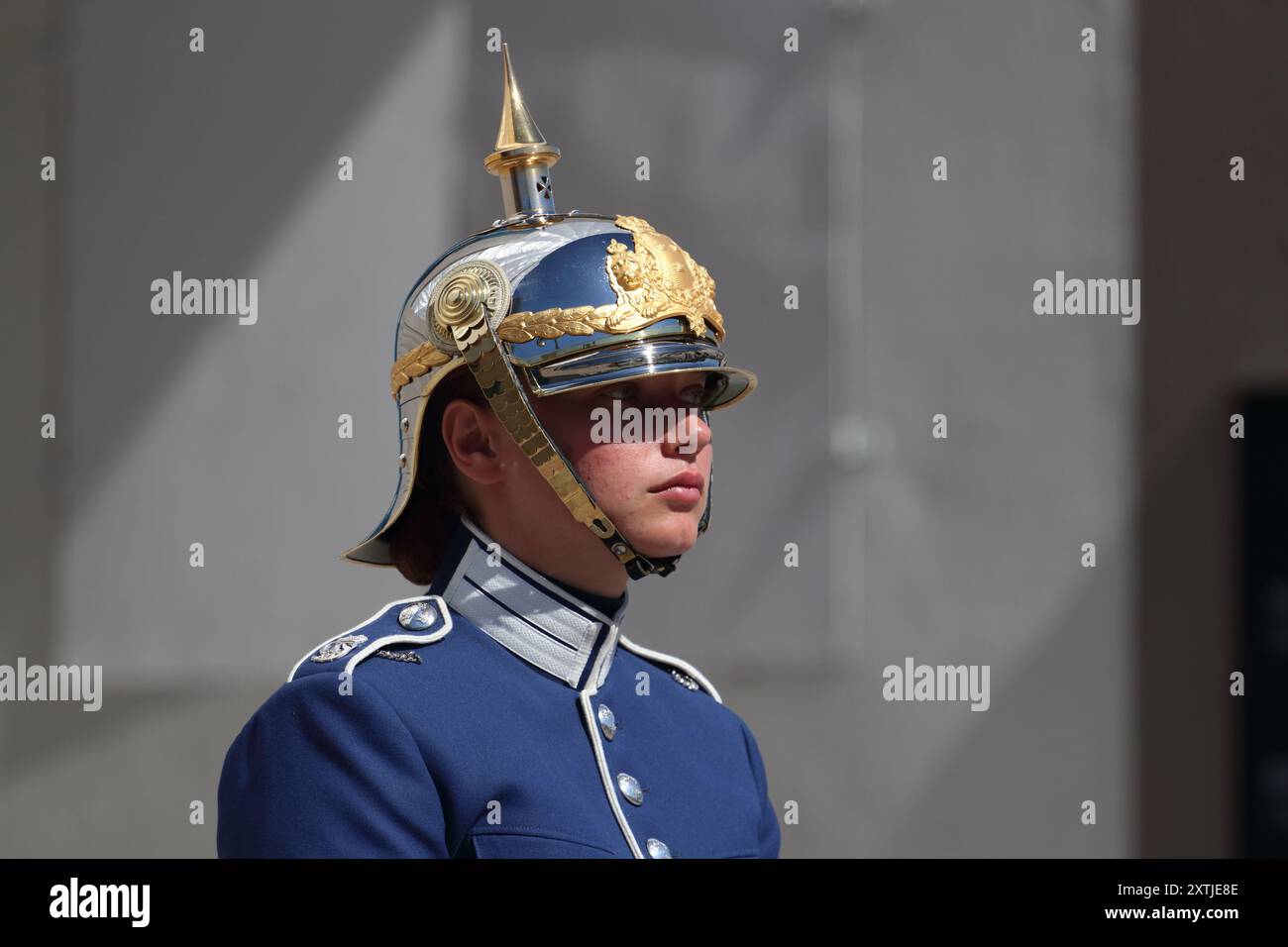 Stockholm palace guard helmet hi-res stock photography and images - Alamy
