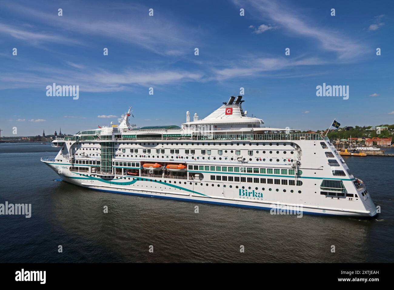 Birka Gotland passenger ship Stock Photo - Alamy