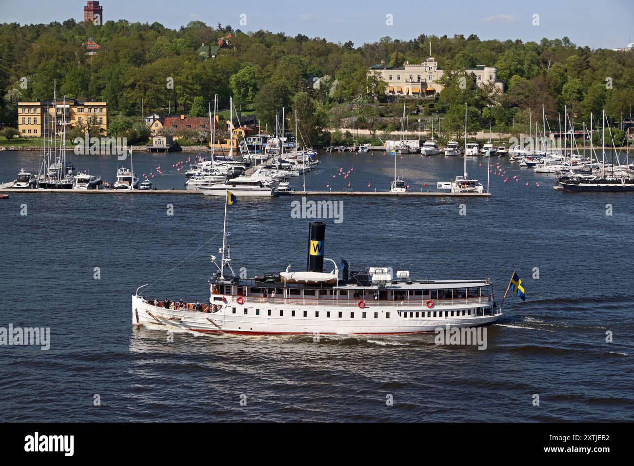 Steamship "Storskar", a passenger cruiser in the Stockholm archipelago ...