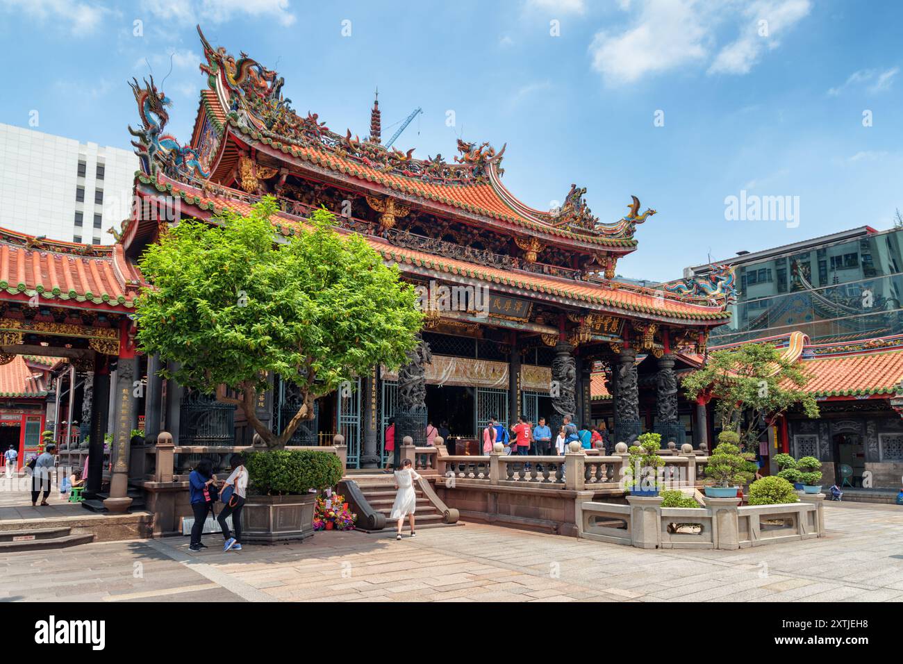Amazing view of Mengjia Longshan Temple in Taipei, Taiwan Stock Photo ...