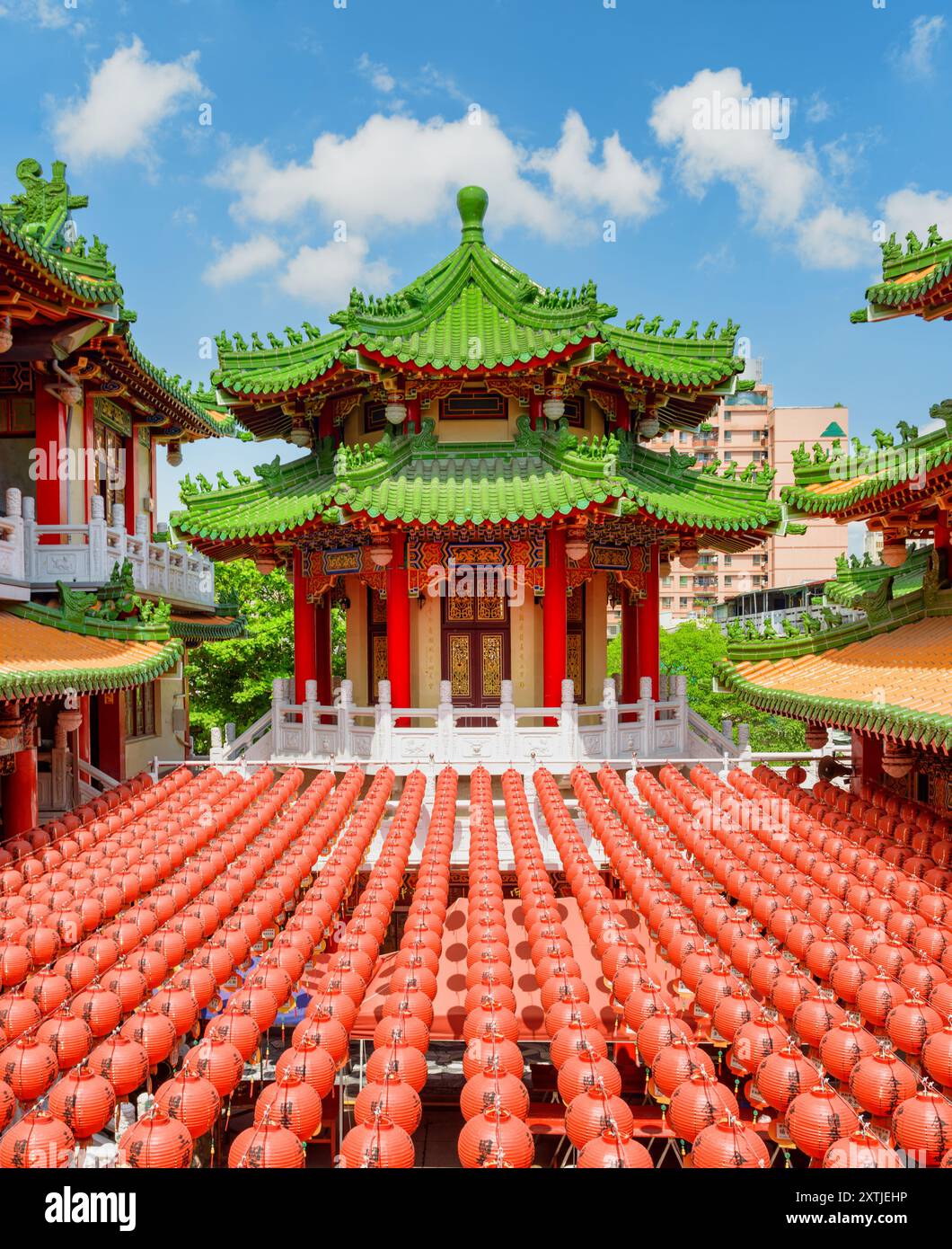 Beautiful colorful view of Sanfeng Temple in Kaohsiung, Taiwan Stock ...