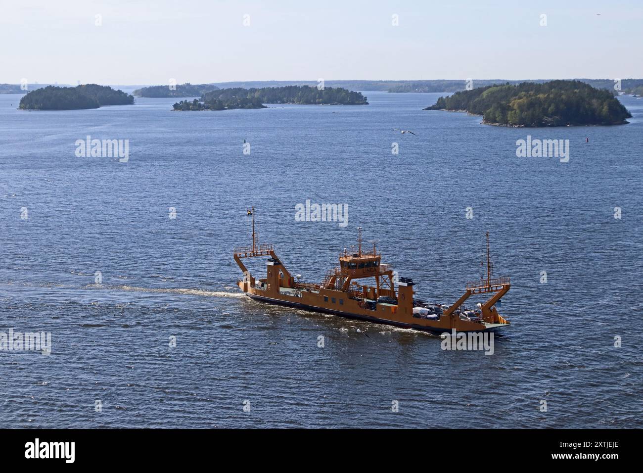 Small car ferry operating between Stockholm and islands in the ...