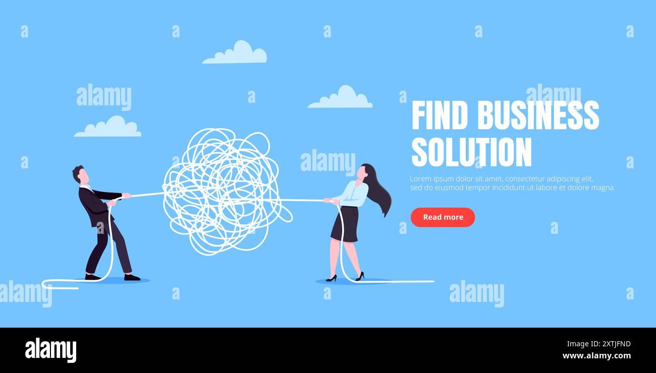 Unravel business chaos process with tangle difficult problem mess ...