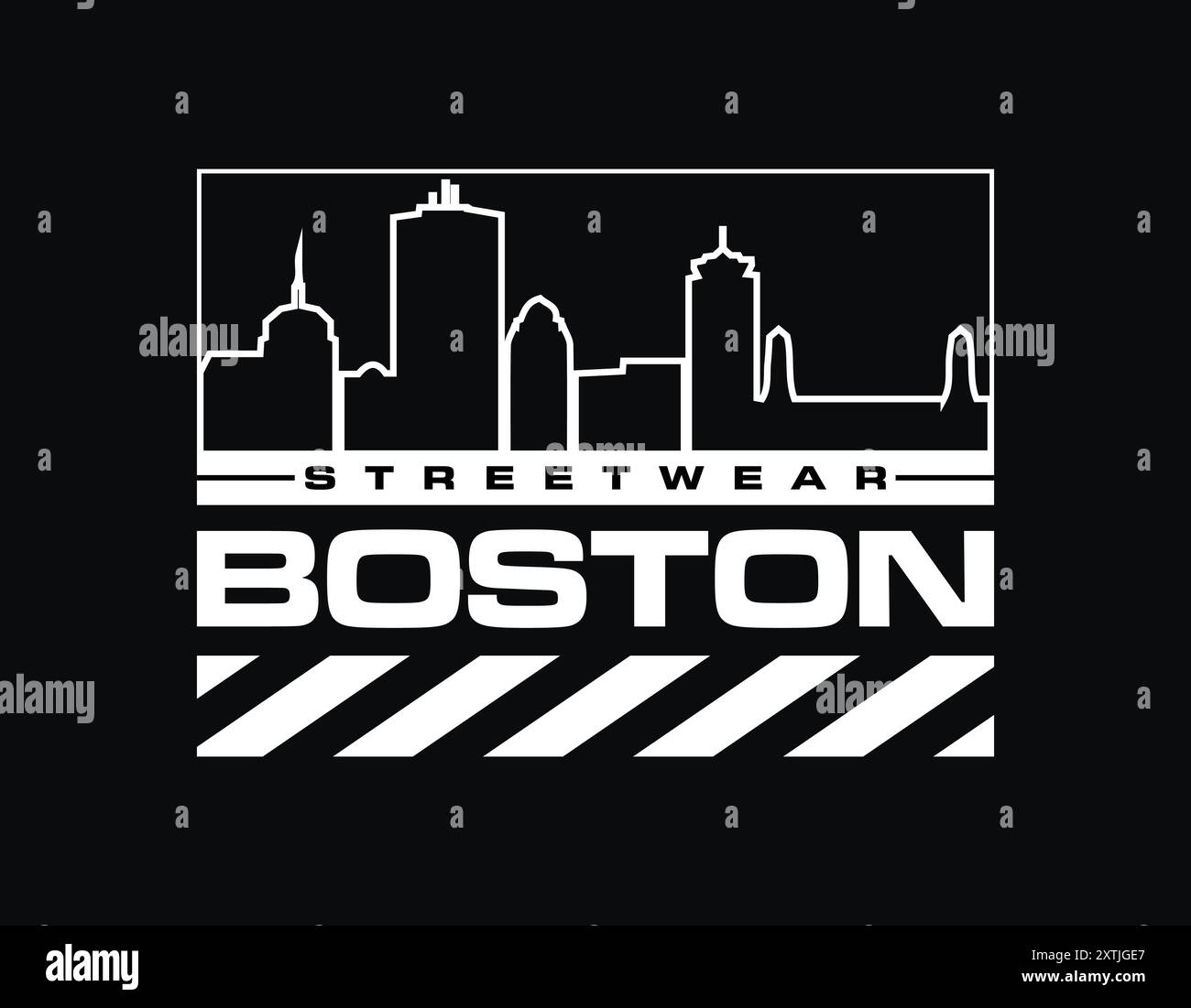 Boston themed t shirt design, urban streetwear design for t shirt ...