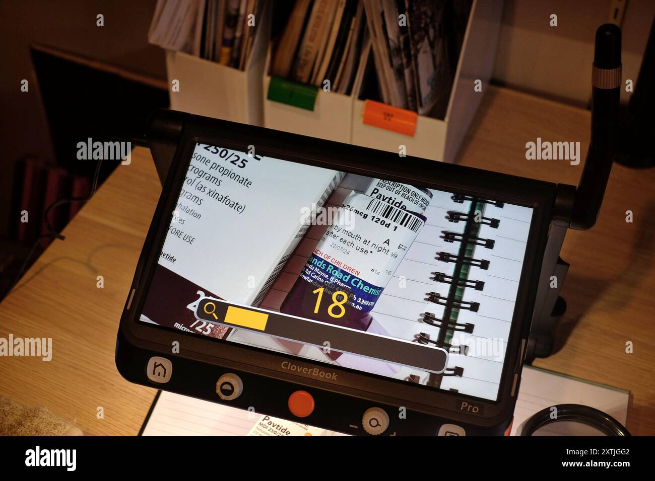 Using a low vision variable magnification digital reading aid to ...