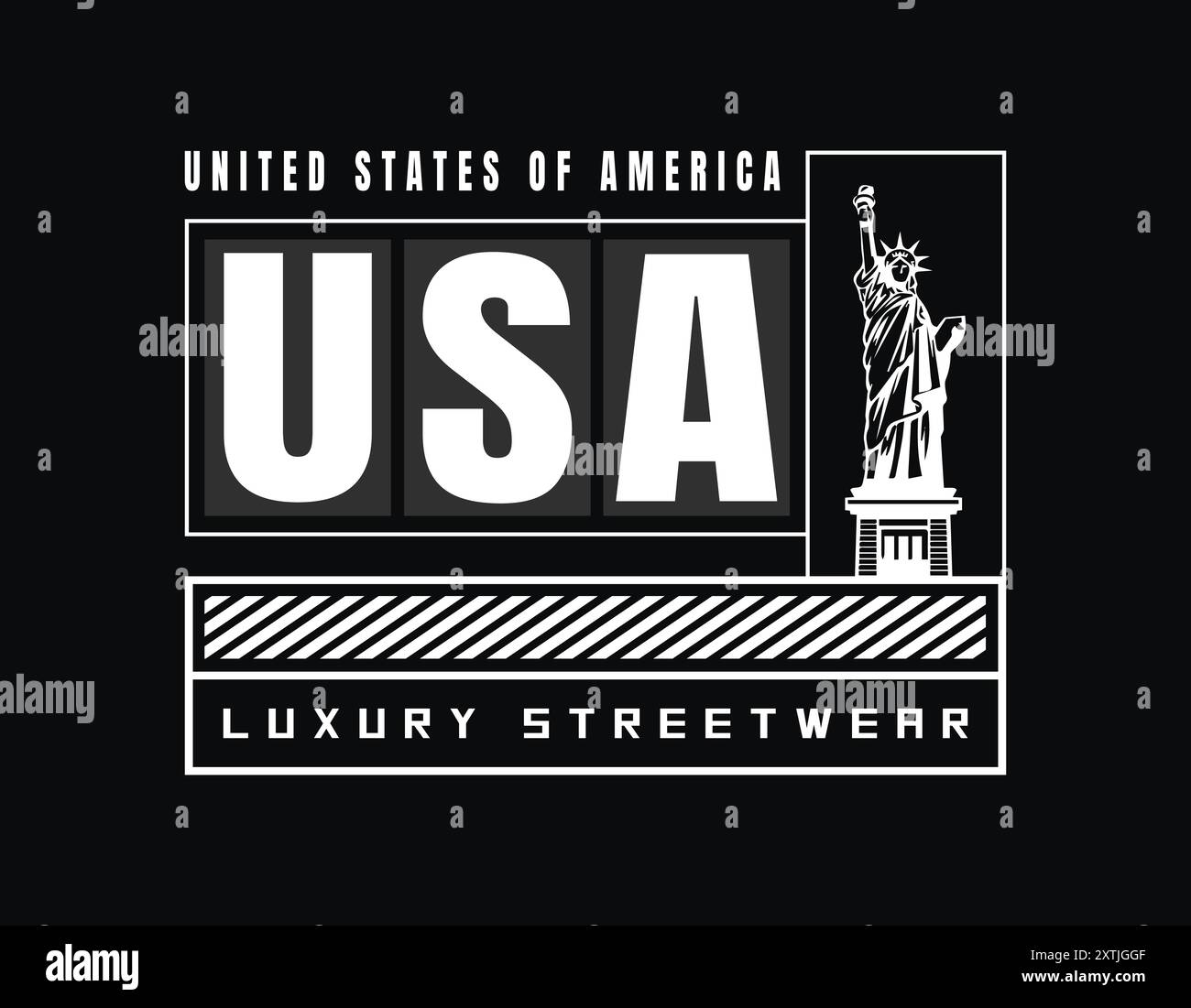 USA concept vector graphic for t shirt design, urban streetwear ...