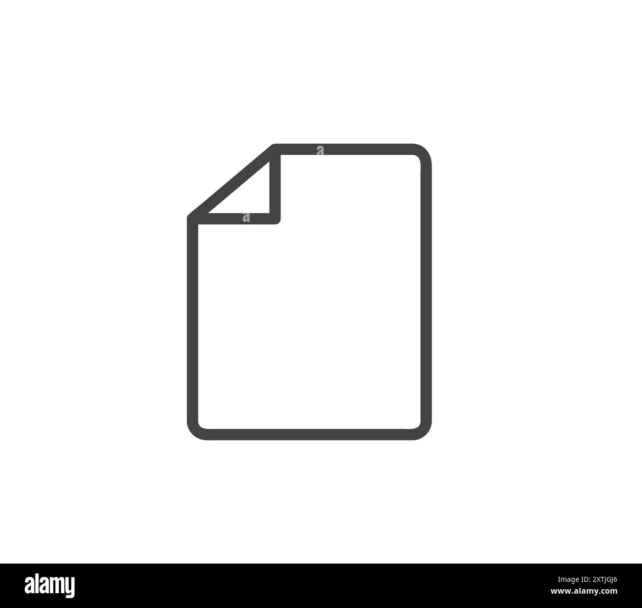 Document icon vector isolated on white background Stock Vector Image ...