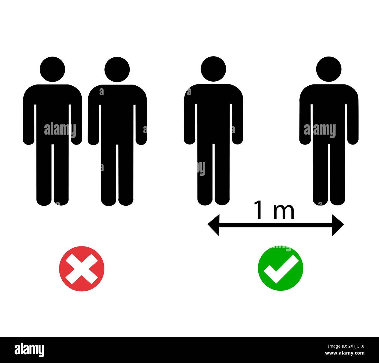 Social distance sign. Keep your distancing from other people in public ...