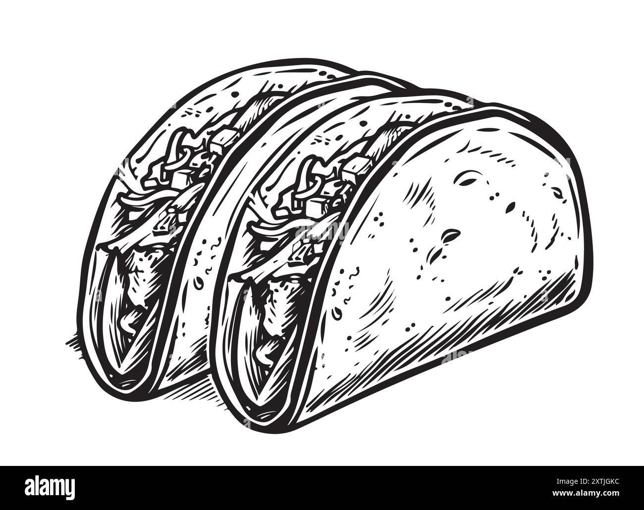 Fish tacos Stock Vector Images - Alamy