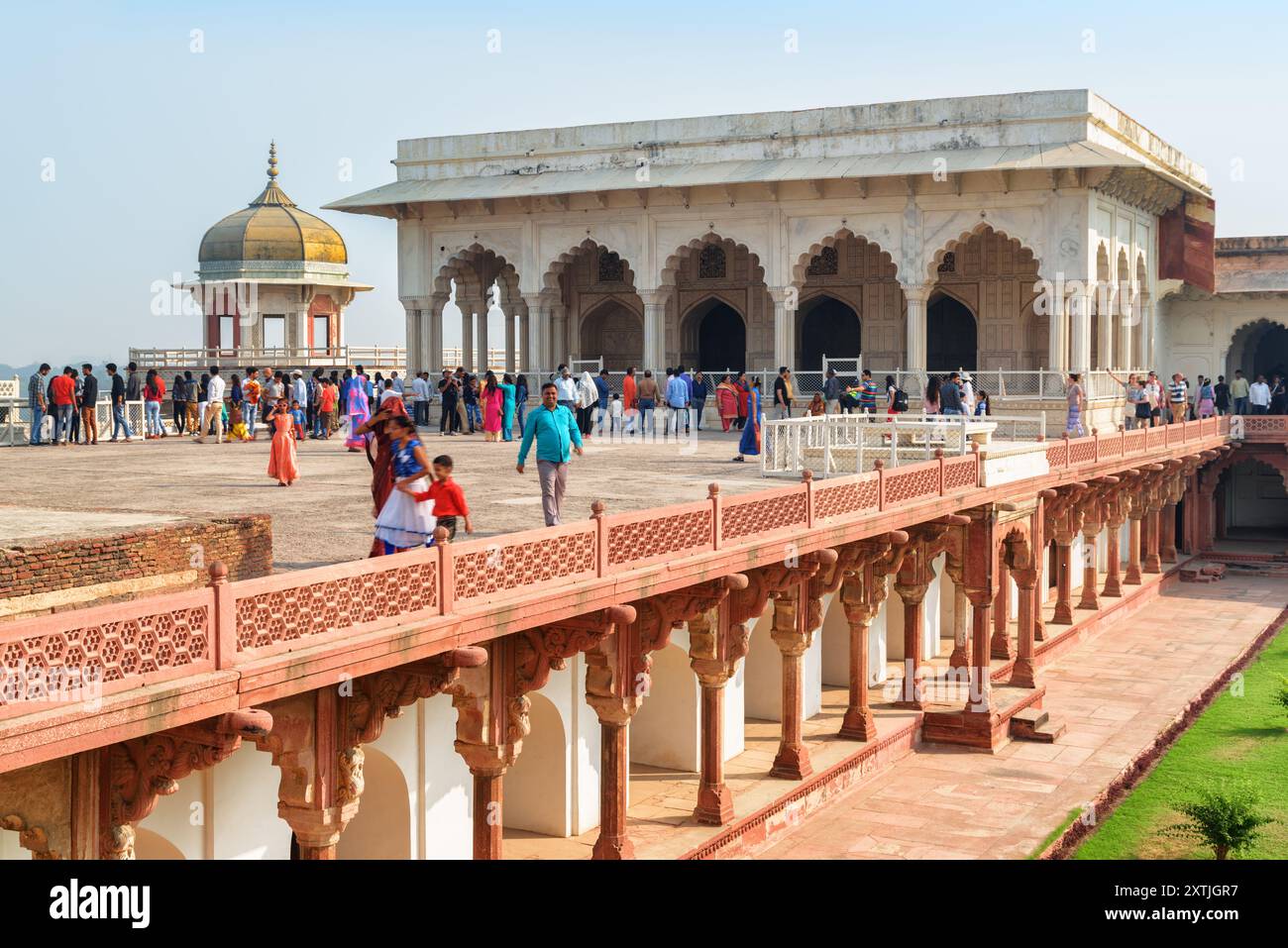 Wonderful view of the Diwan-i-Khas and the Musamman Burj Stock Photo ...