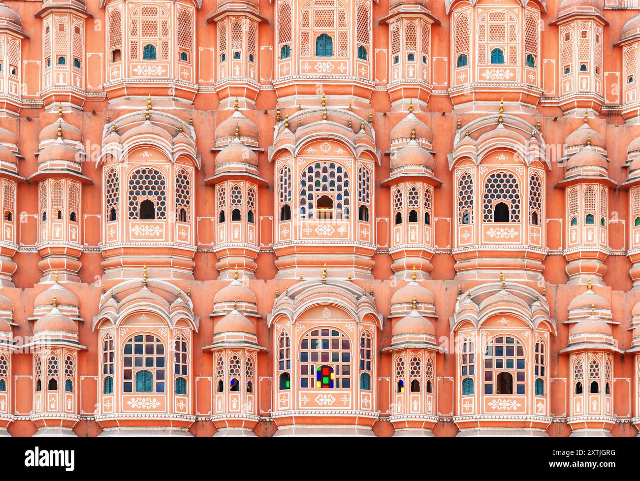 Awesome windows of the Hawa Mahal (Palace of Winds), Jaipur Stock Photo ...