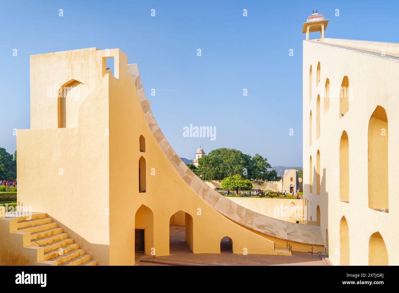 View of the world's largest sundial in Jaipur, India Stock Photo - Alamy
