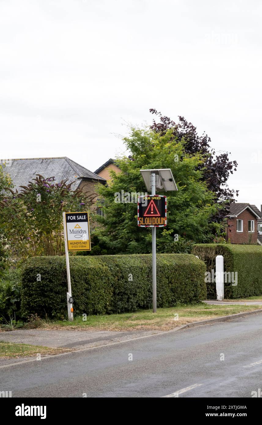vehicle approaching speed warning notice at speed, Cherry Willingham ...