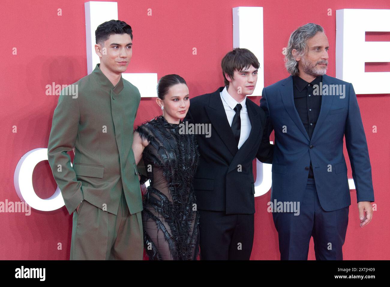 London, UK. 14 Aug, 2024. Pictured: (L-R) - Cast members Archie Renaux ...