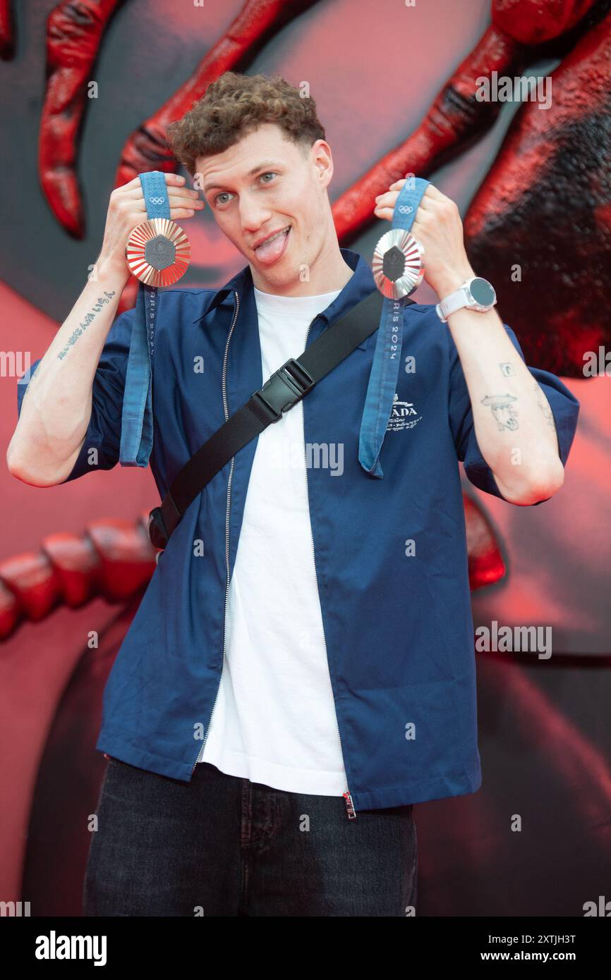 London, UK. 14 Aug, 2024. Pictured: Olympic Diver Noah Williams attends ...