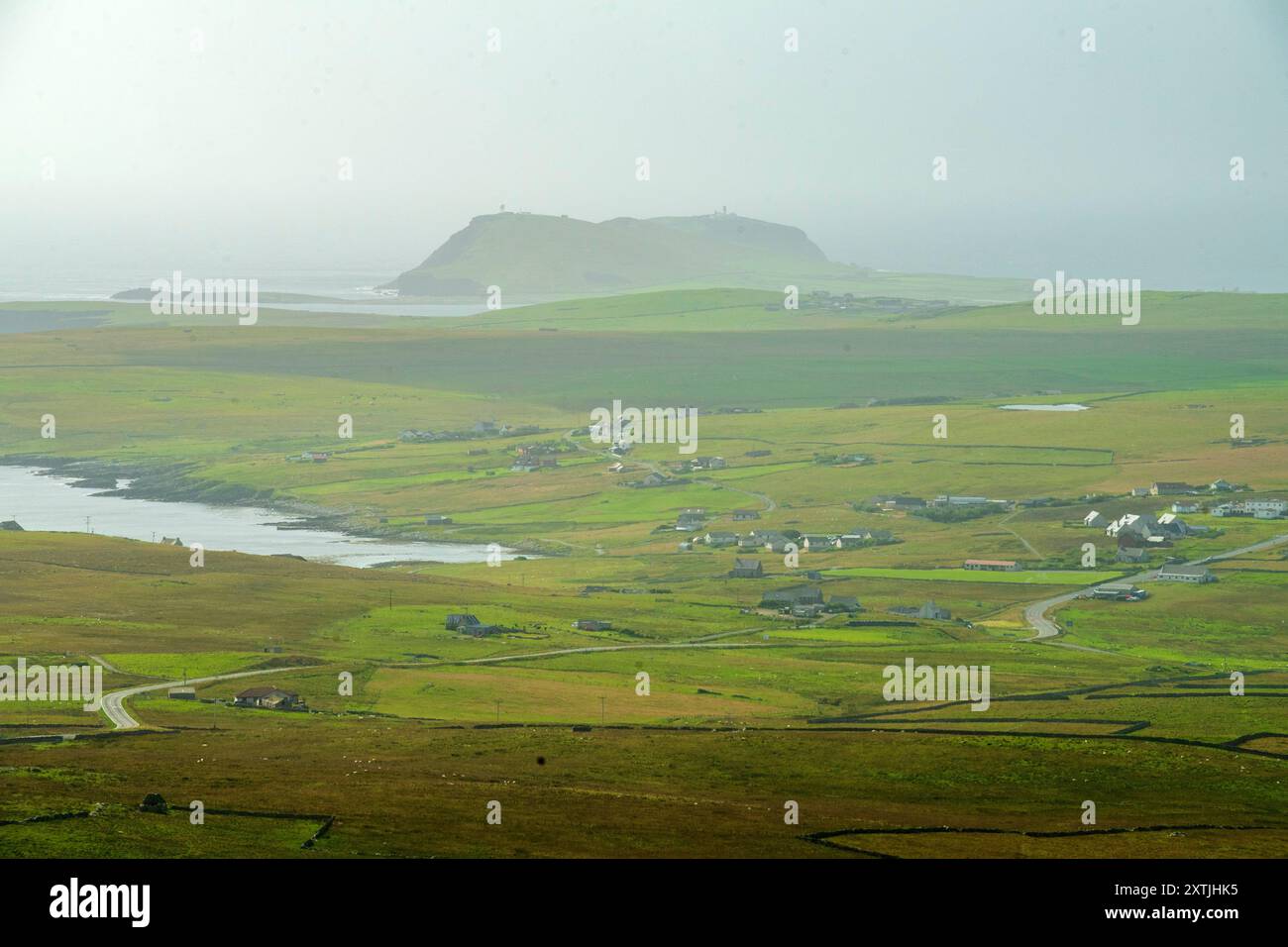 Levenwick village, Shetland—peaceful coastal community with traditional ...