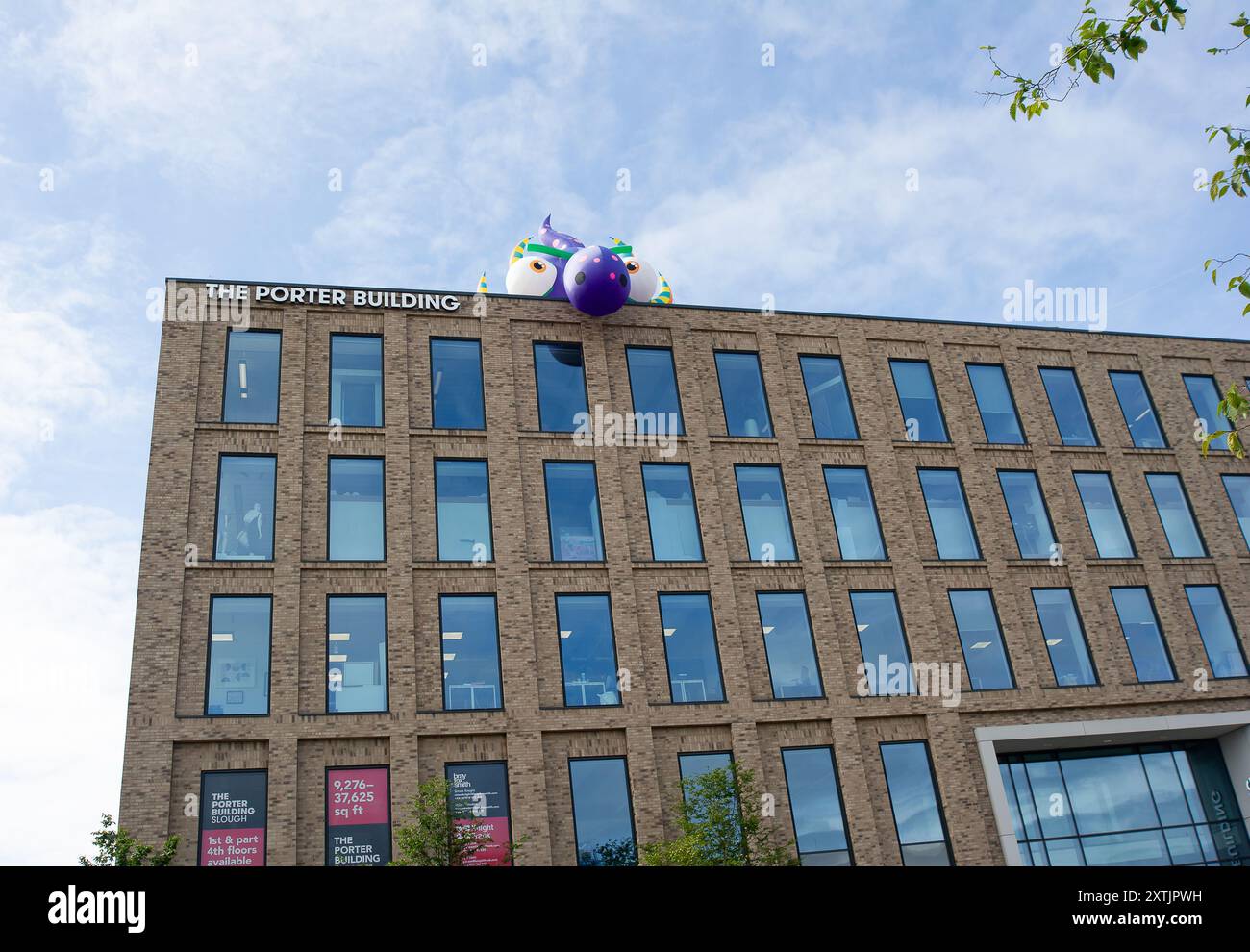 Slough, UK. 15th August, 2024. Slough Town Centre in Berkshire was ...