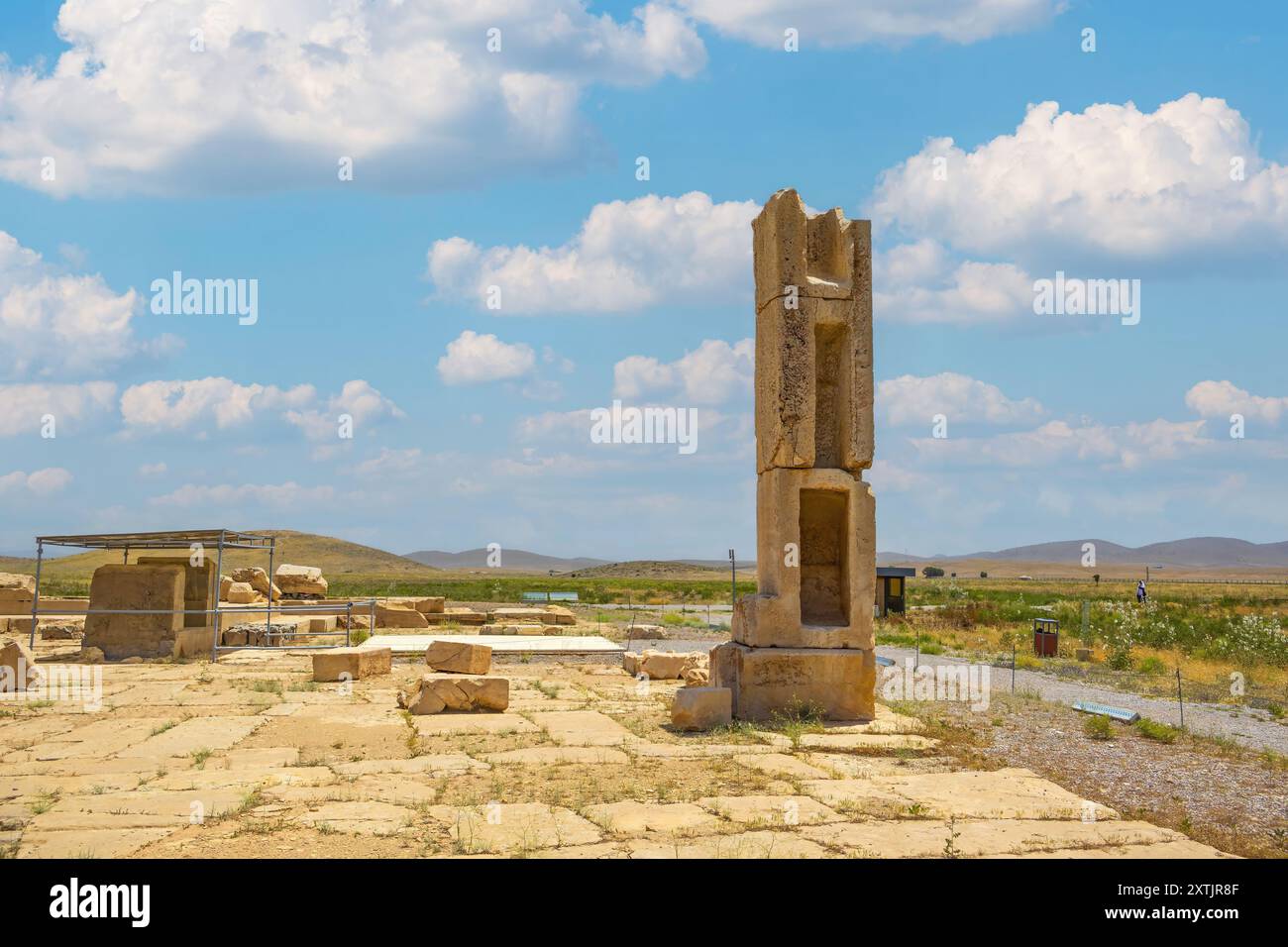 Ruins of Bar-e Aam Palace at ancient Pasargadae -shiraz- Iran Stock ...