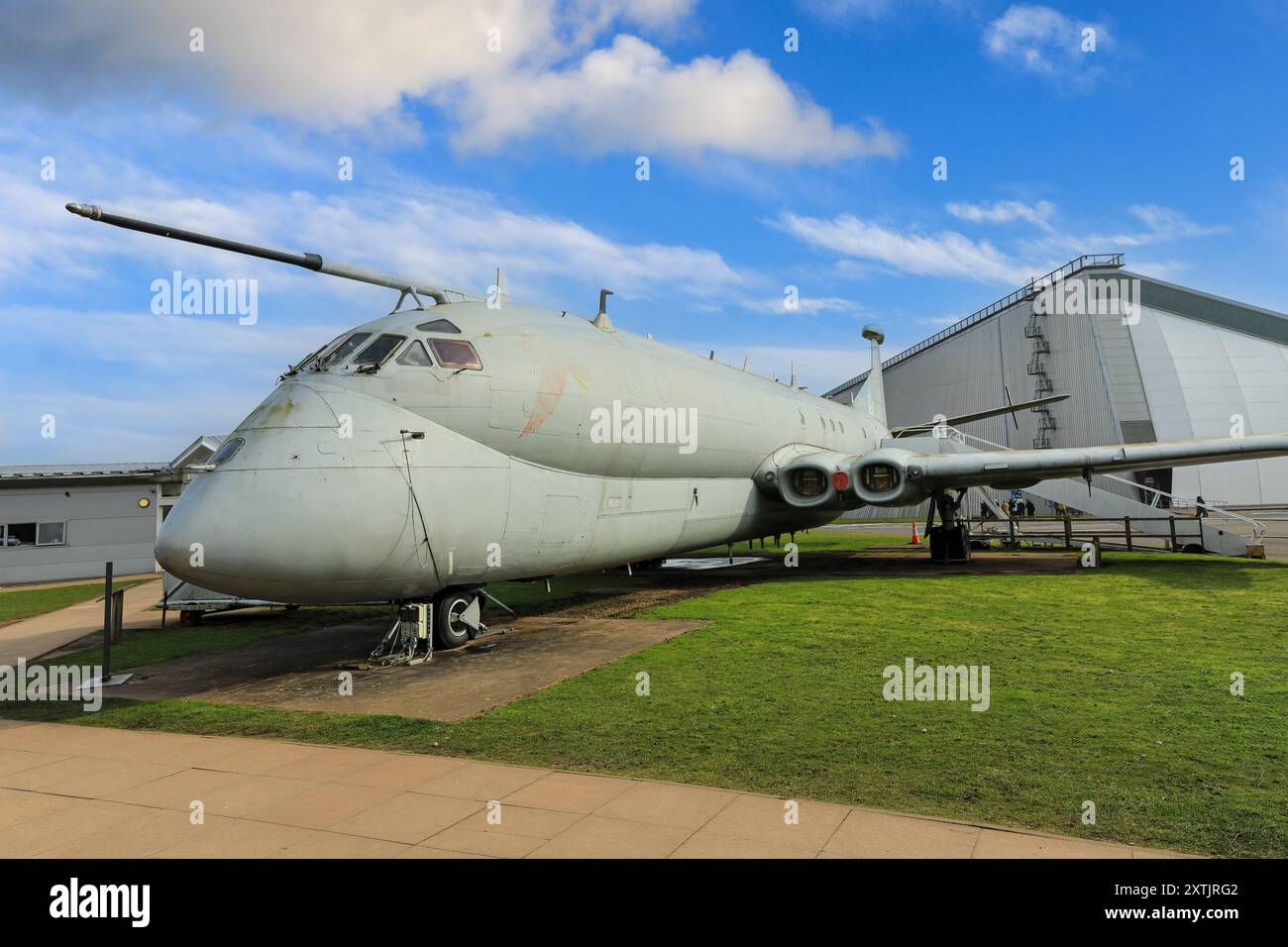 Hawker Siddeley Nimrod R1 aircraft on display outside at the Royal Air ...