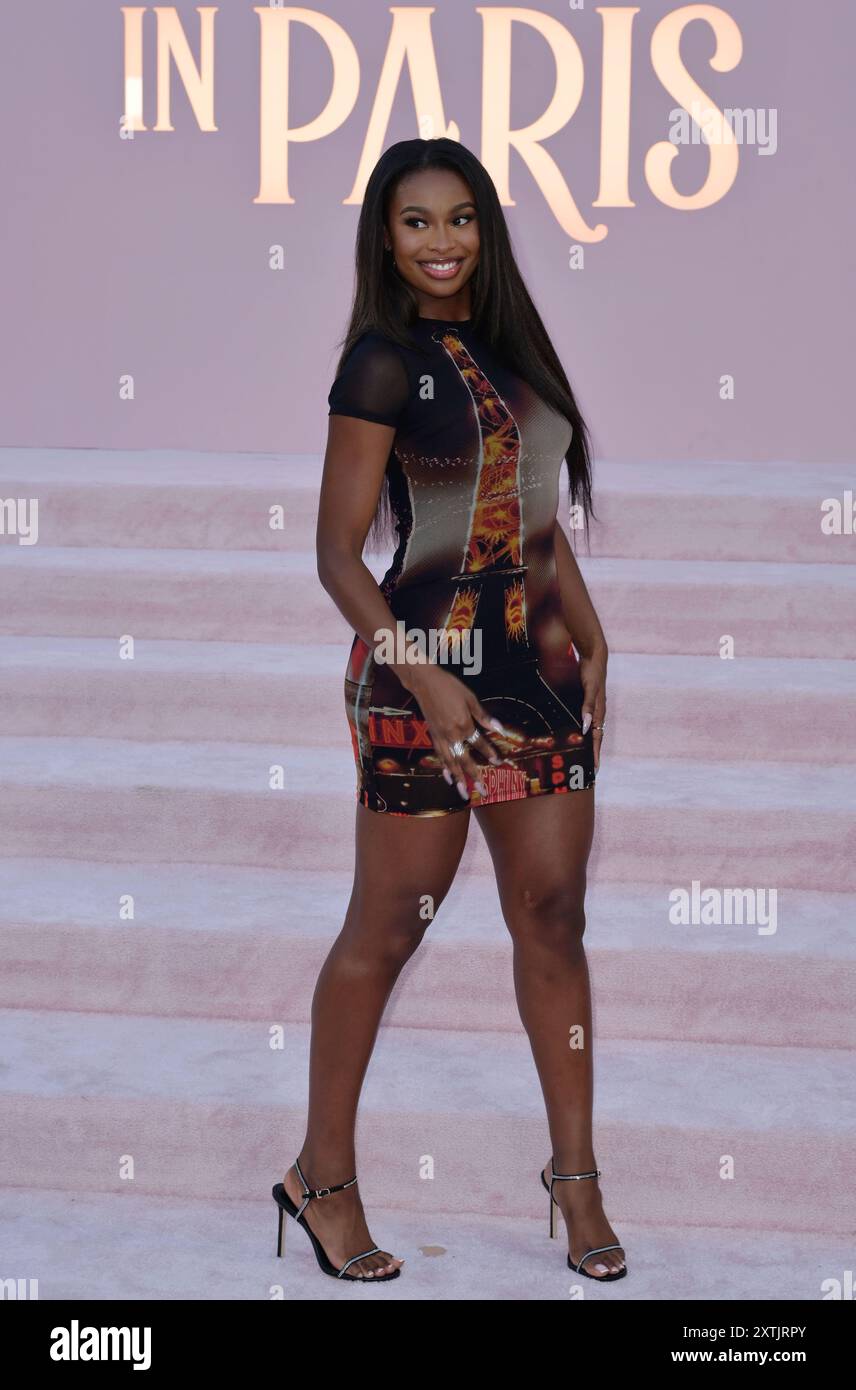 LOS ANGELES, CALIFORNIA - AUGUST 14: Coco Jones attends the Premiere of ...