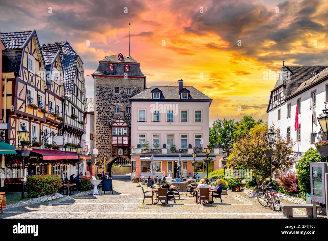 Old city of Linz am Rhein, Germany Stock Photo - Alamy