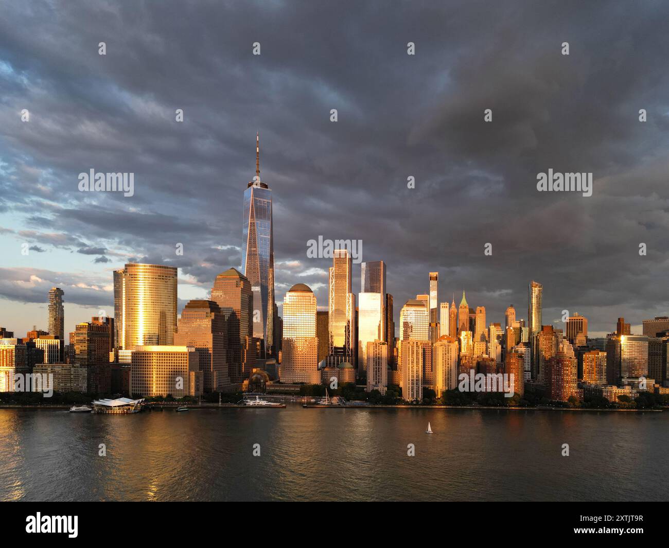 New York City top view. NYC aerial view, New York City Skyline with ...