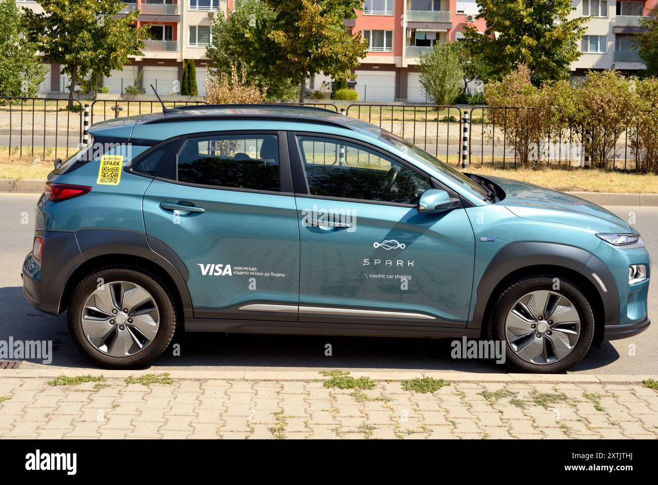 Hyundai Kona Blue Drive for Spark Electric Car Sharing scheme in ...