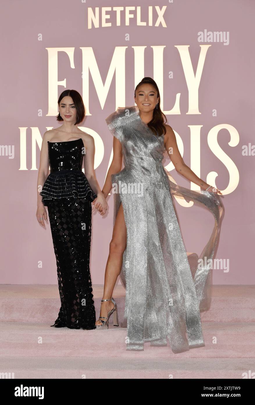 LOS ANGELES, CALIFORNIA - AUGUST 14: Lily Collins, Ashley Park attends ...