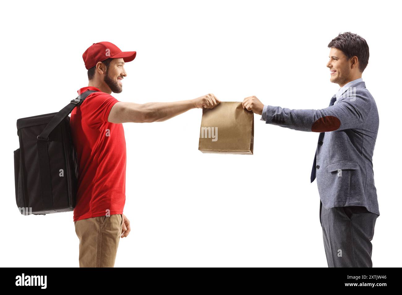 Takeaway delivery man hi-res stock photography and images - Alamy