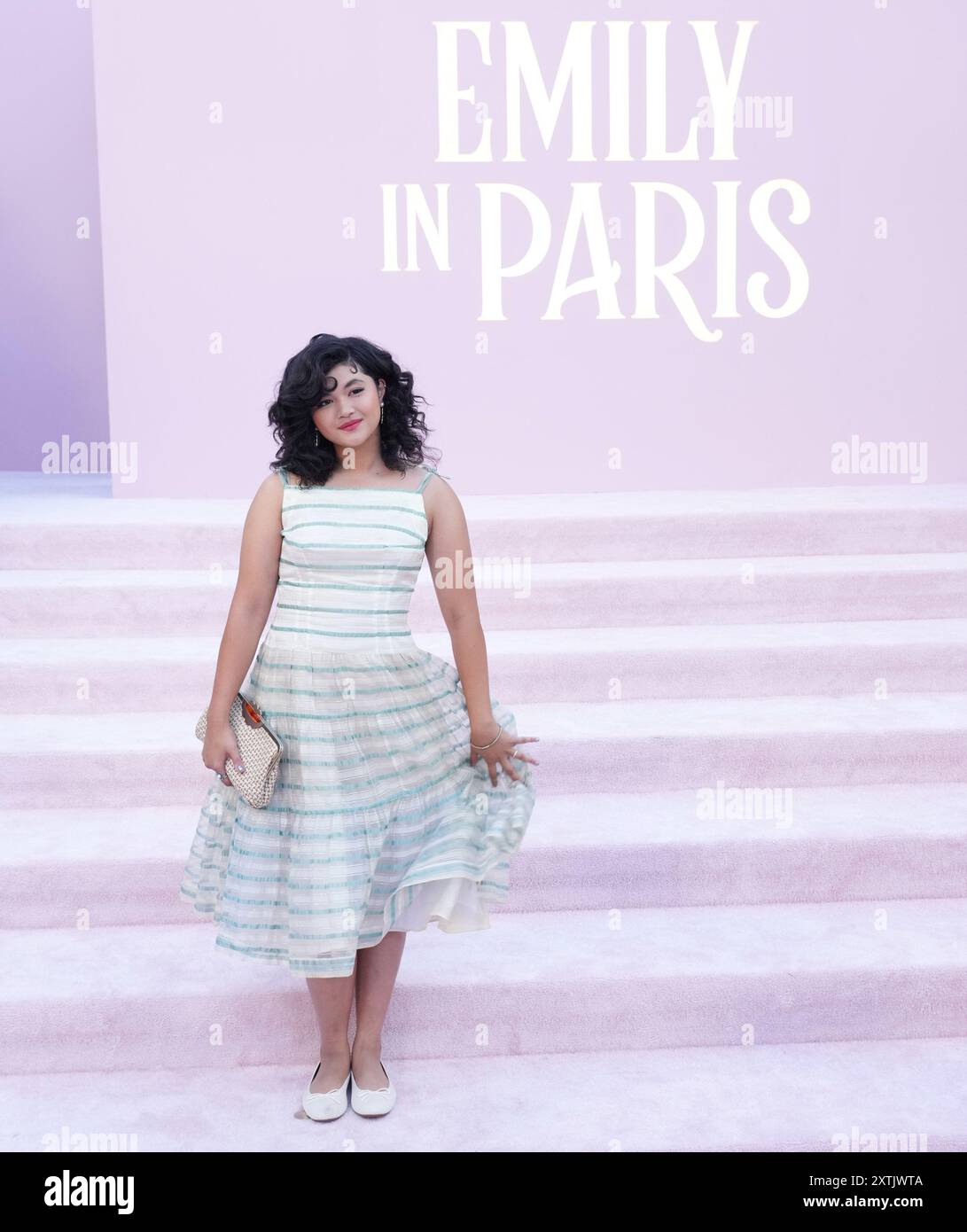 Los Angeles, USA. 14th Aug, 2024. Sam Morelos arrives at the Netflix's ...