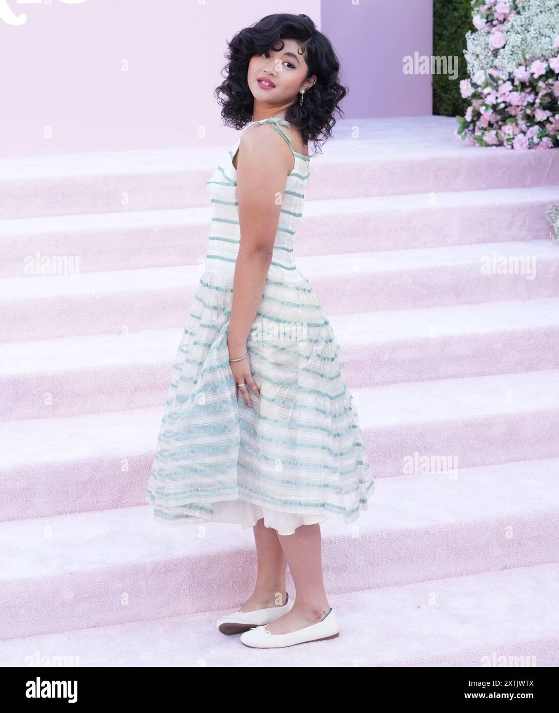 Los Angeles, USA. 14th Aug, 2024. Sam Morelos arrives at the Netflix's ...