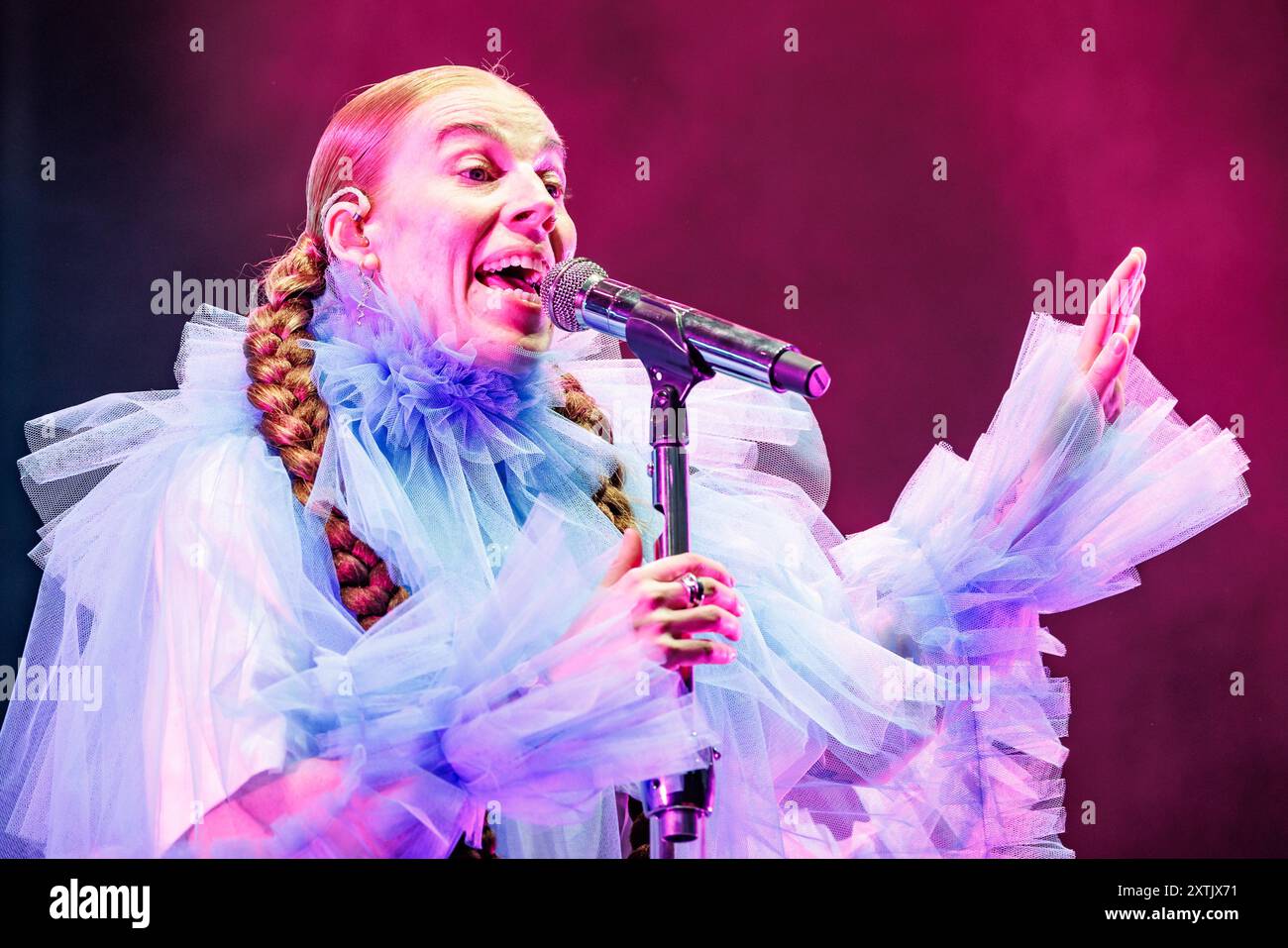 Oslo, Norway. 10th, August 2024. The Norwegian singer Gabrielle ...