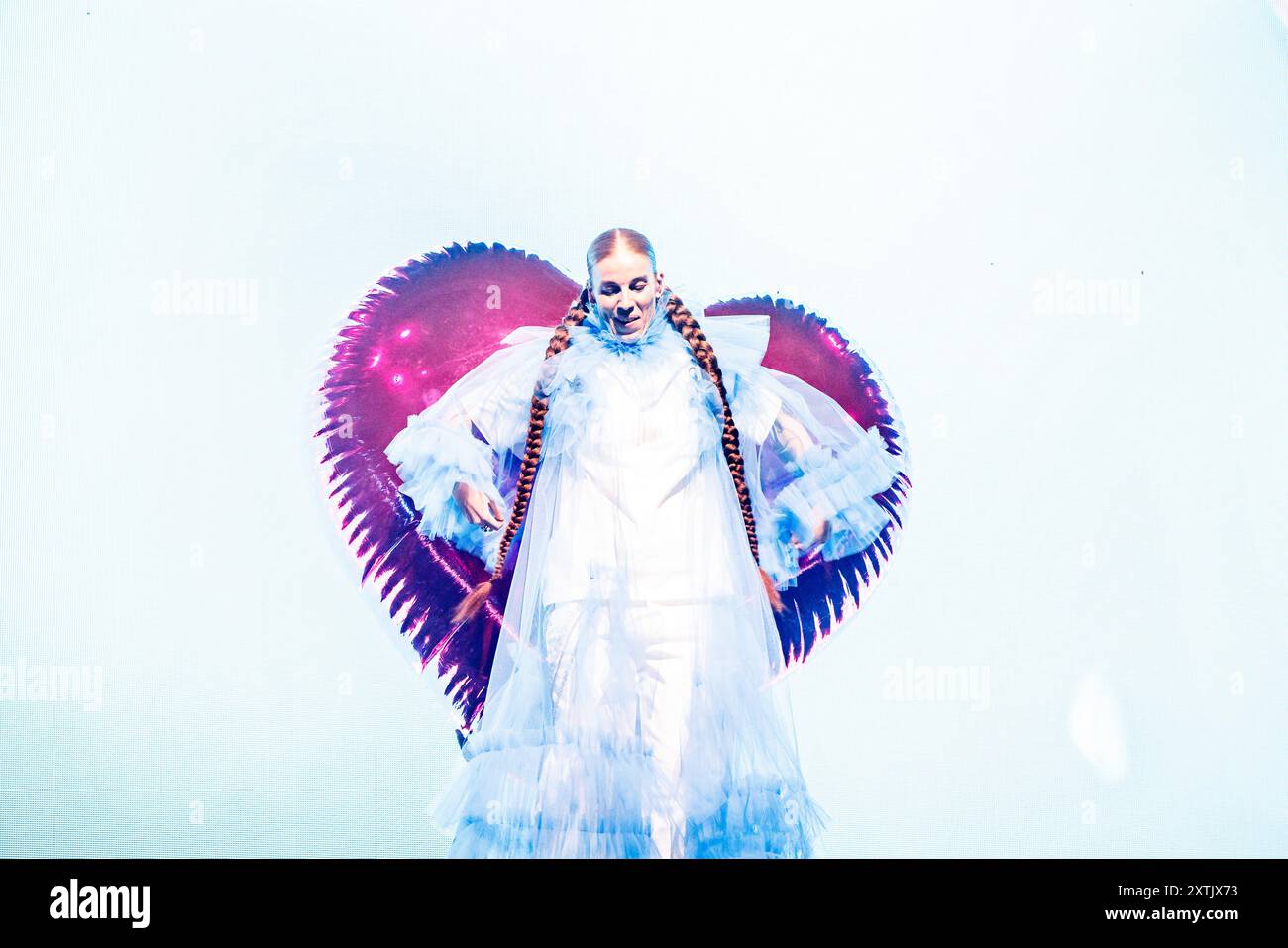 Oslo, Norway. 10th, August 2024. The Norwegian singer Gabrielle ...