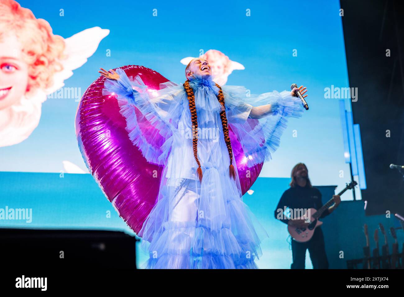 Oslo, Norway. 10th, August 2024. The Norwegian singer Gabrielle ...