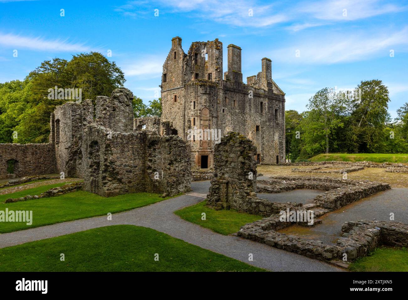 Huntly Castle is a ruined castle north of Huntly in Aberdeenshire ...