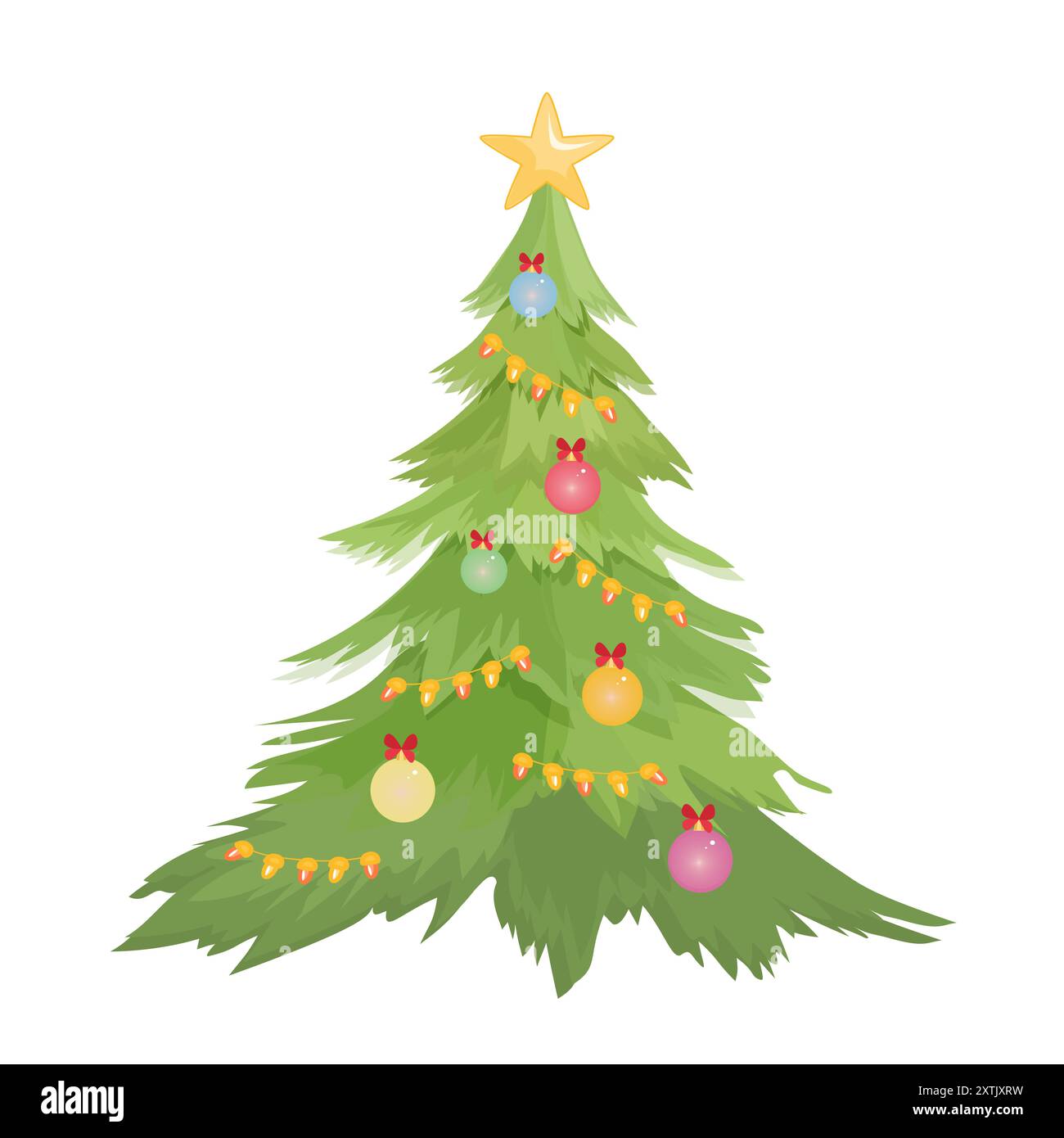 Shiny tree toys festive Stock Vector Images - Alamy