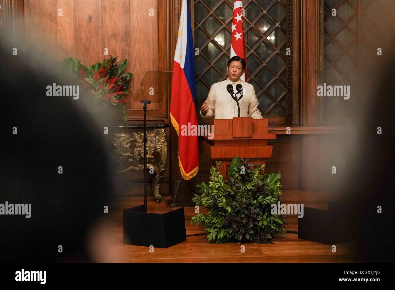 Philippine President Ferdinand Marcos Jr speaks during a joint press ...