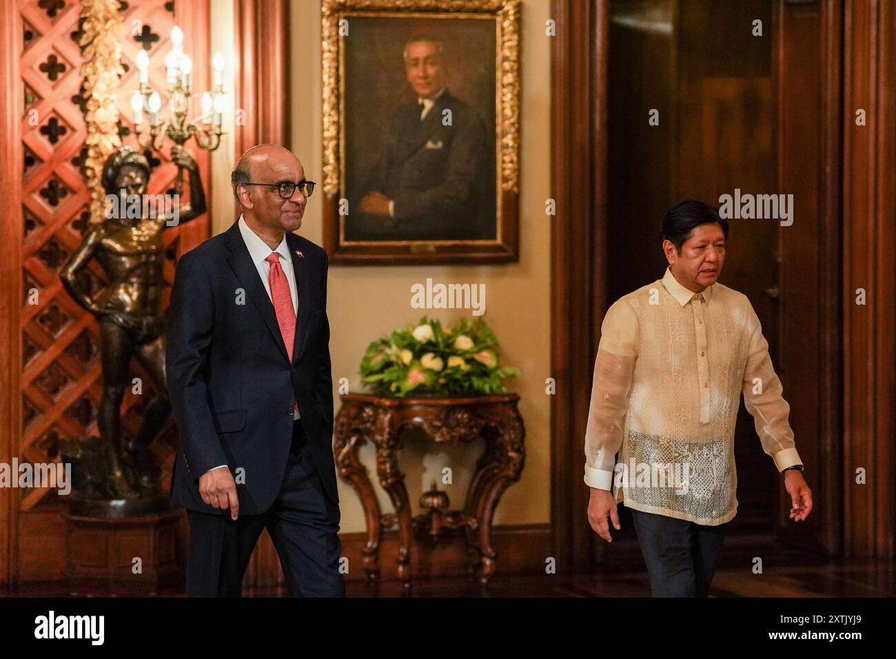 Singapore President Tharman Shanmugaratnam and Philippine President ...