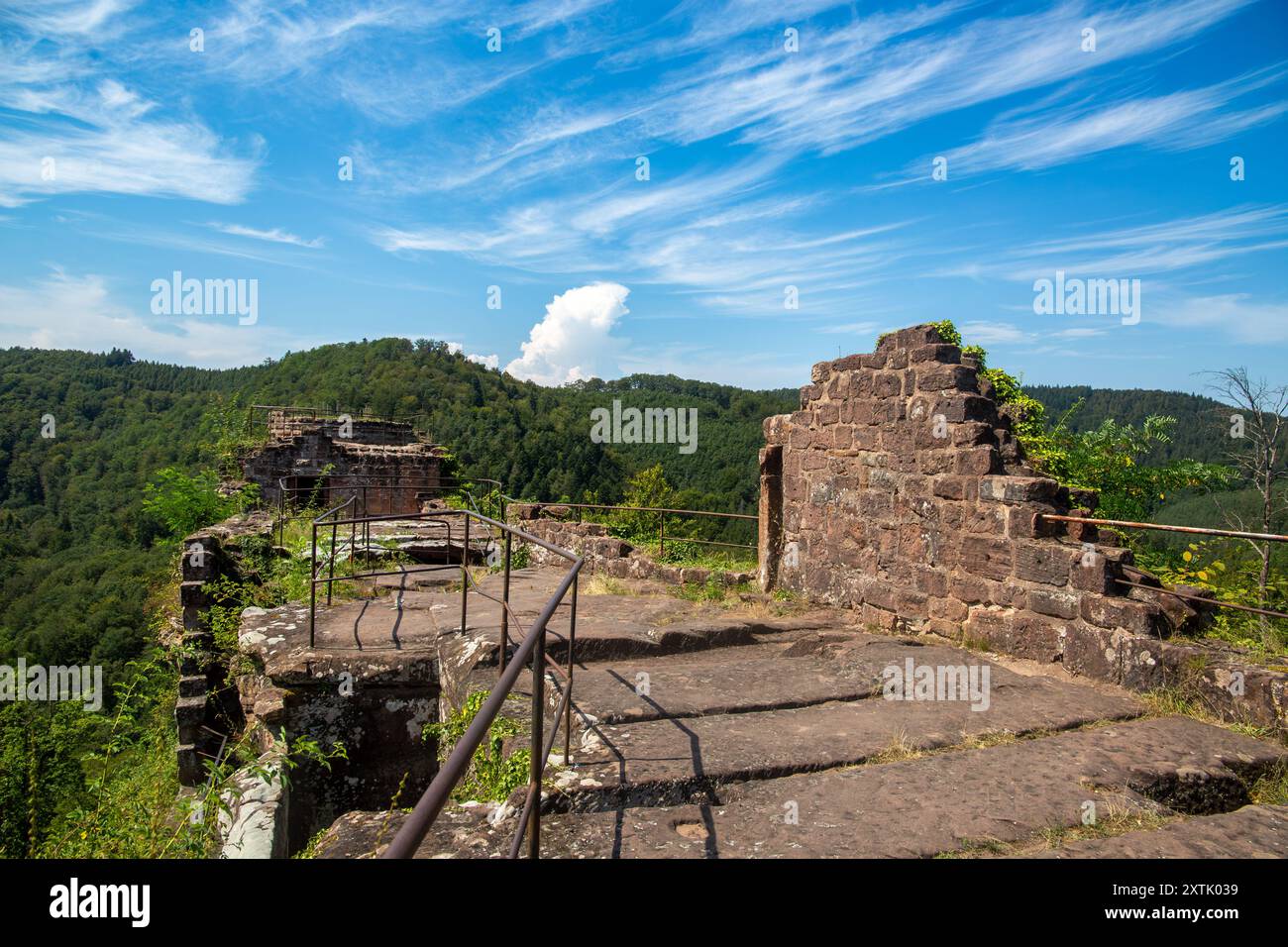 Wasigenstein Castle (Alsace, France). The castle ruins are the remains ...
