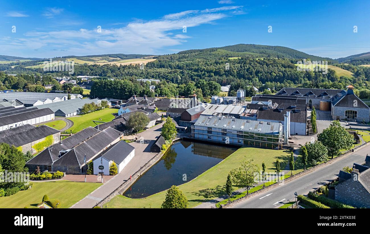 Glenfiddich distillery Moray Scotland the buildings and surrounding ...