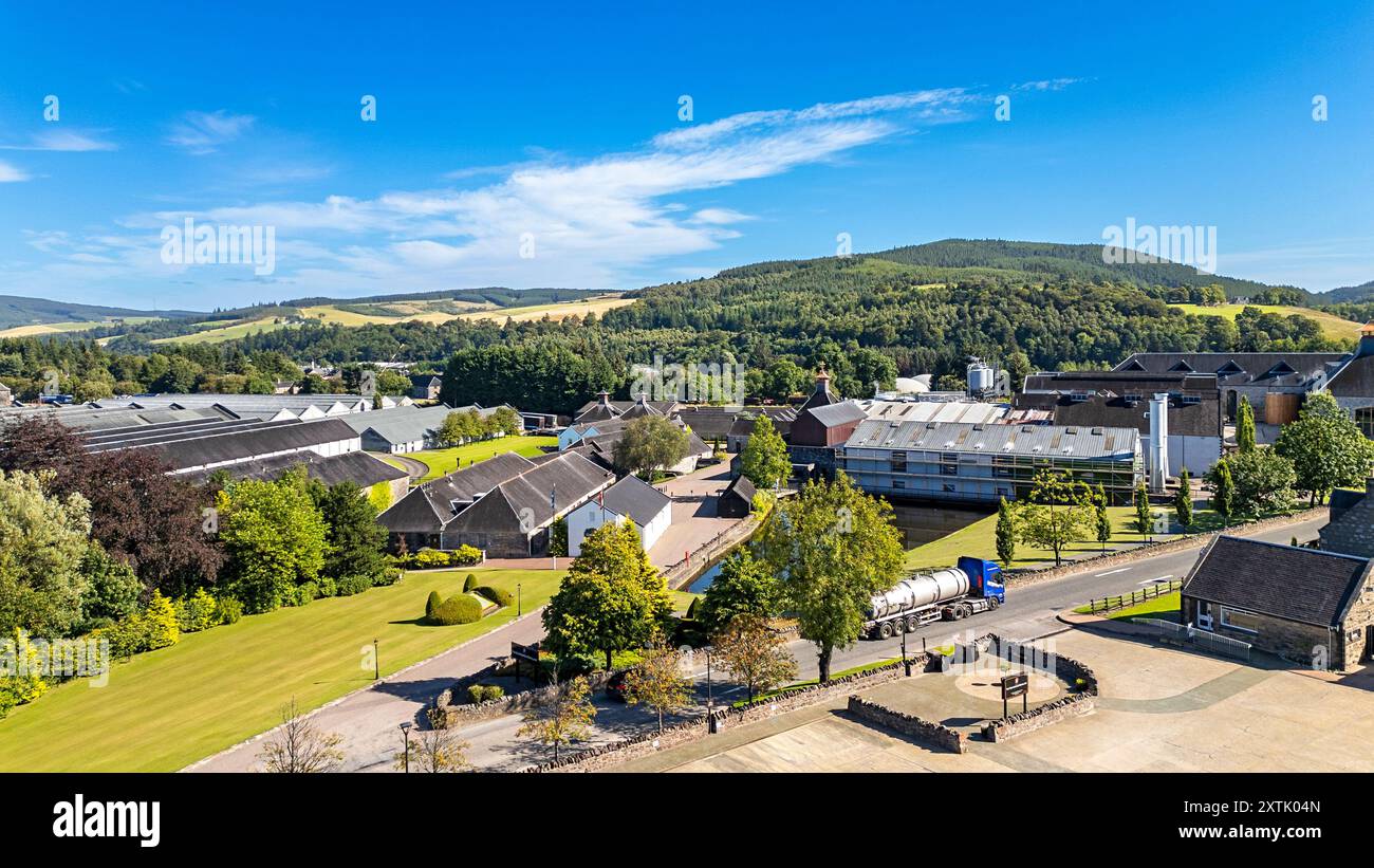 Glenfiddich distillery Moray Scotland the buildings warehouses and ...