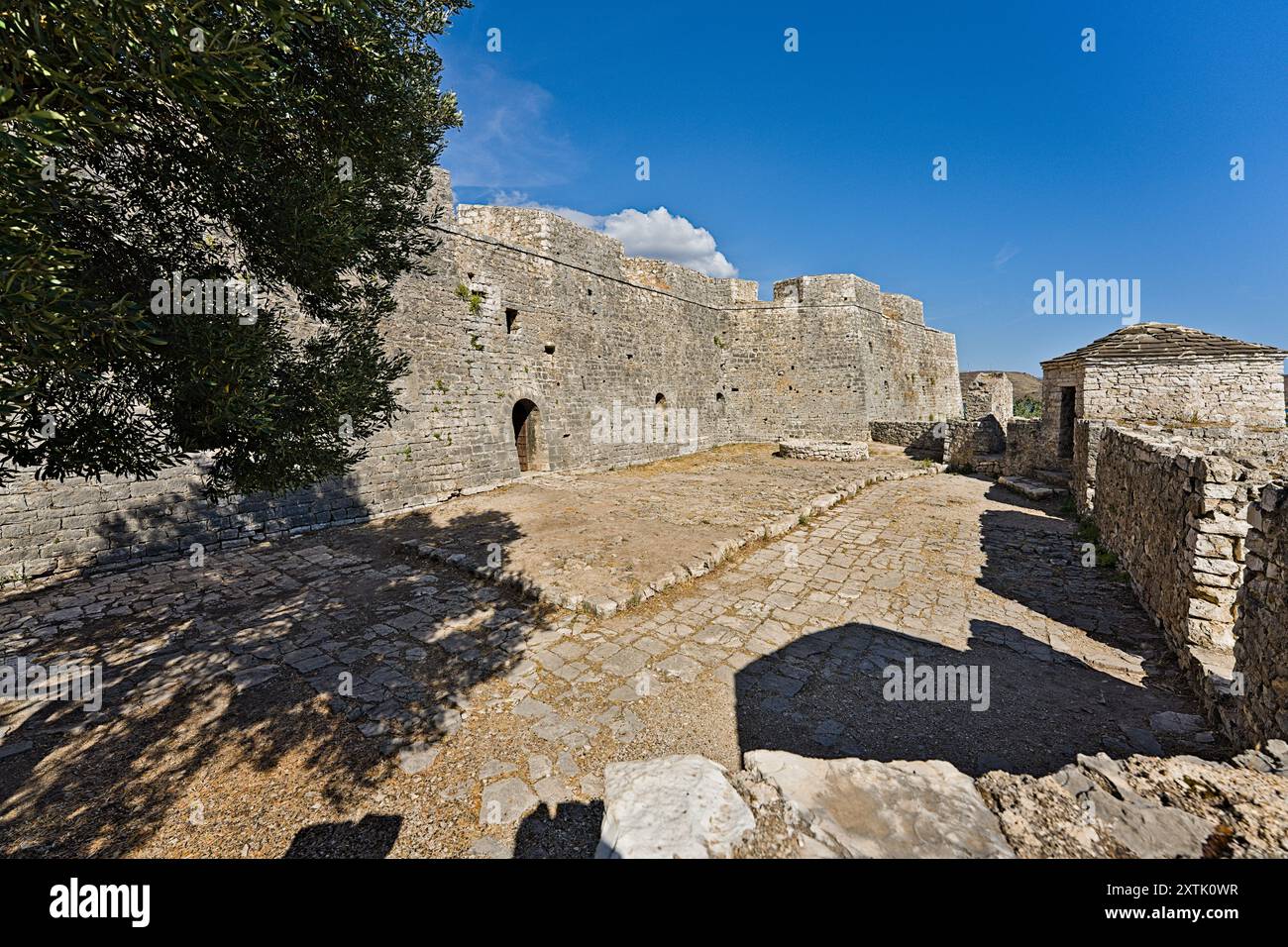 Porto Palermo castle from inside Stock Photo - Alamy