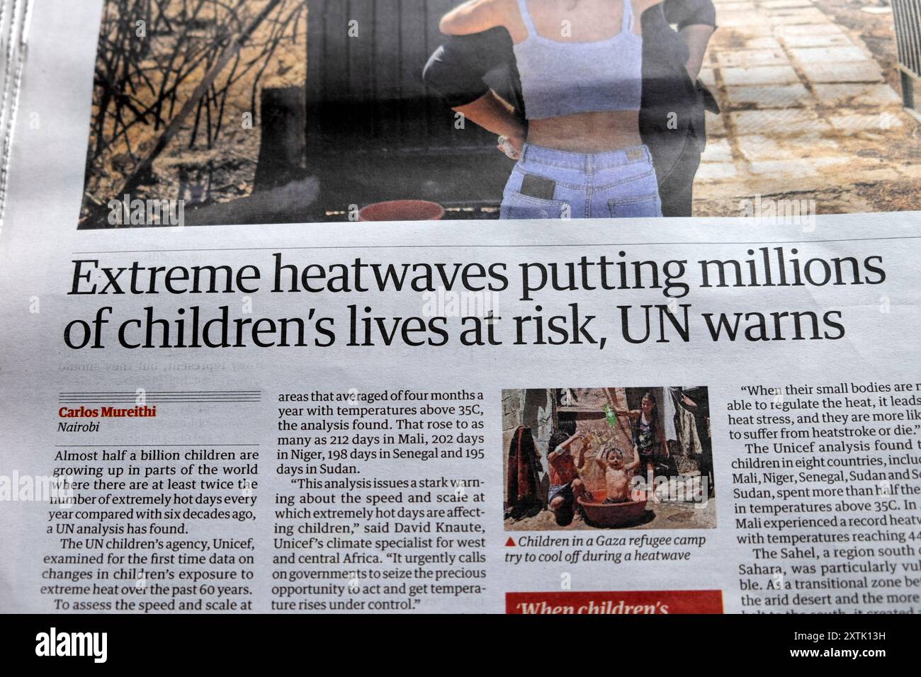 'Extreme heatwaves putting millions of children's lives at risk, UN ... 'Extreme heatwaves putting millions of children's lives at risk, UN ...