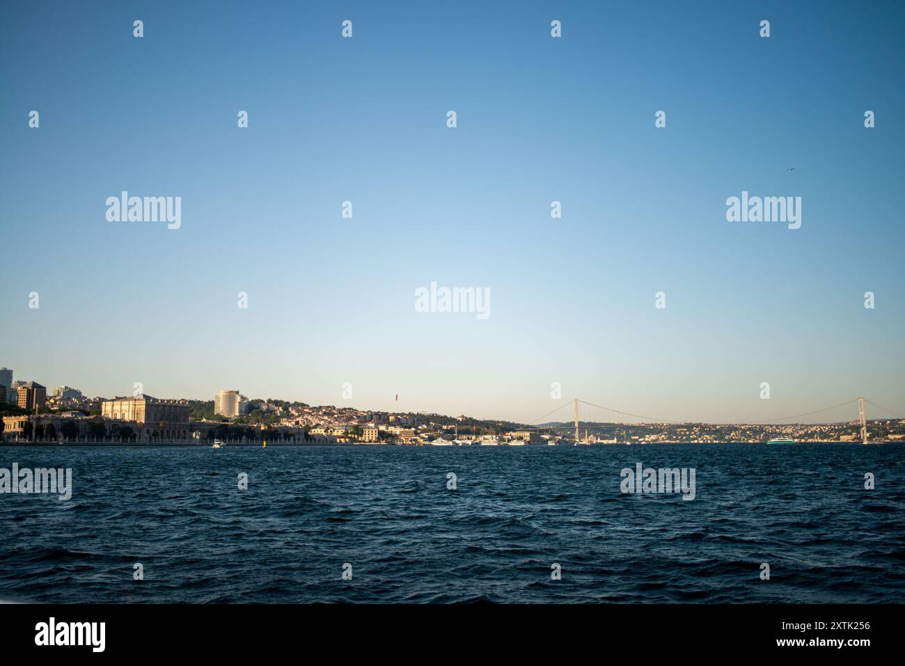 A breathtaking view of the Istanbul Bosphorus, capturing the vibrant ...