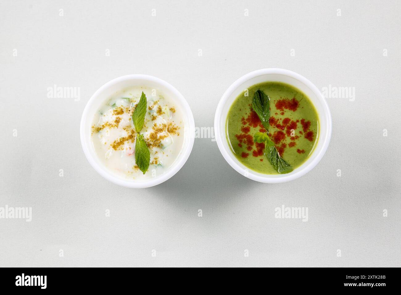 Yogurt Mint Chutney or Pudina Raita Stock Photo - Alamy