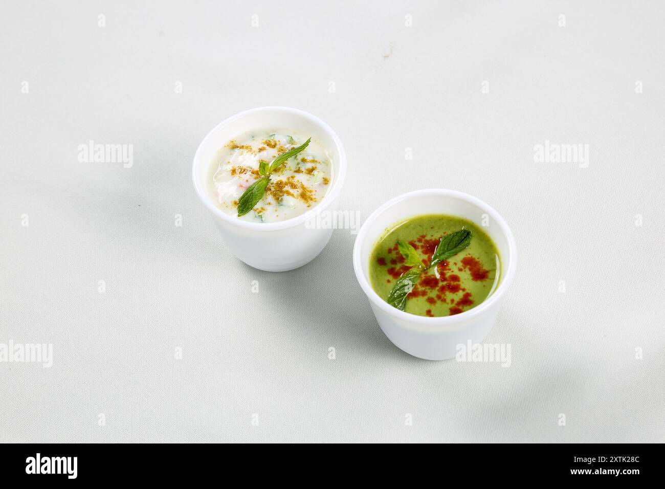 Spicy Yogurt Mint Chutney (Pudina Raita Stock Photo - Alamy